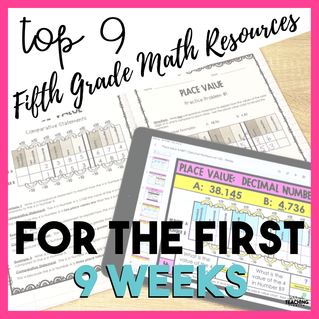 Top 9 Fifth Grade Math Resources for the First 9 Weeks – Tagged "Task ...