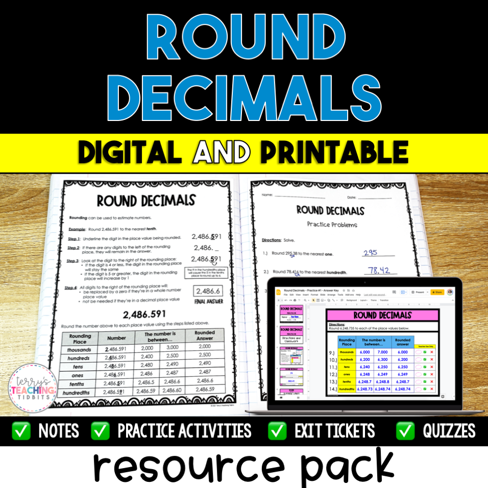 Round Decimals Resource Options – Terry's Teaching Tidbits