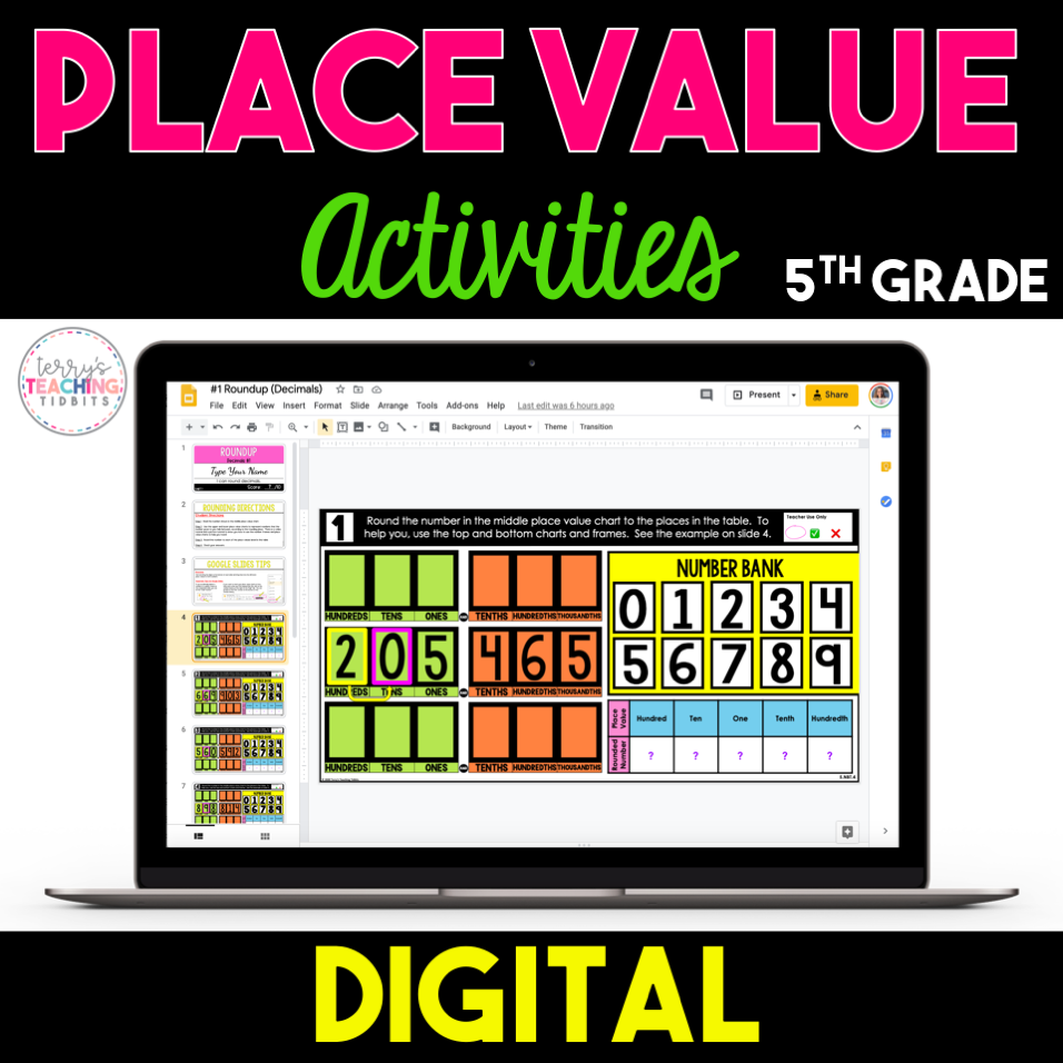 5th Grade Place Value Activities - Digital – Terry's Teaching Tidbits
