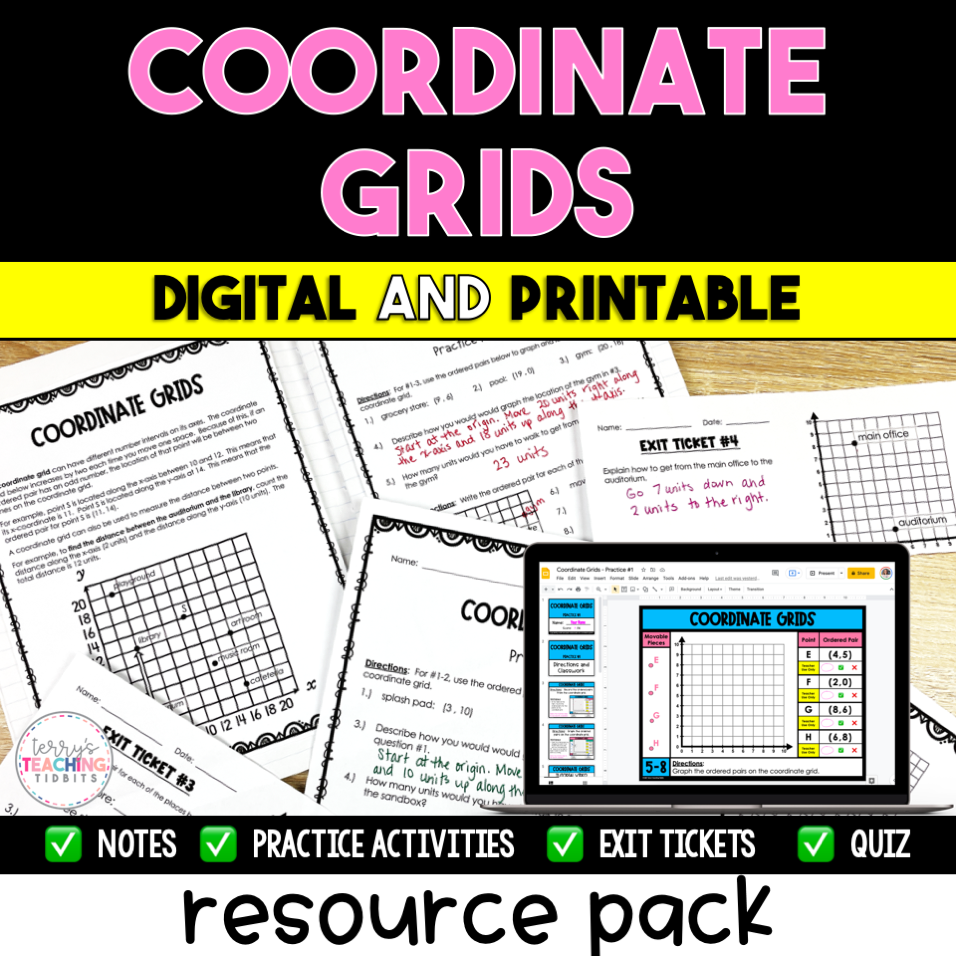 Coordinate Grids Resource Bundle - Digital & Printable – Terry's ...
