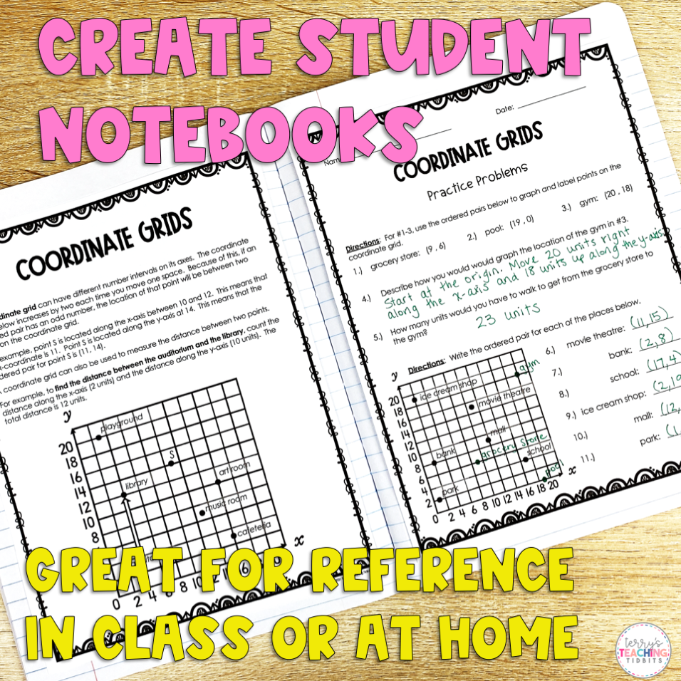 Coordinate Grids Resource Pack - Printable – Terry's Teaching Tidbits