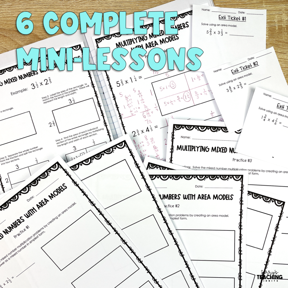 Multiply Fractions Digital & Printable Resource Pack - Visual Models I ...