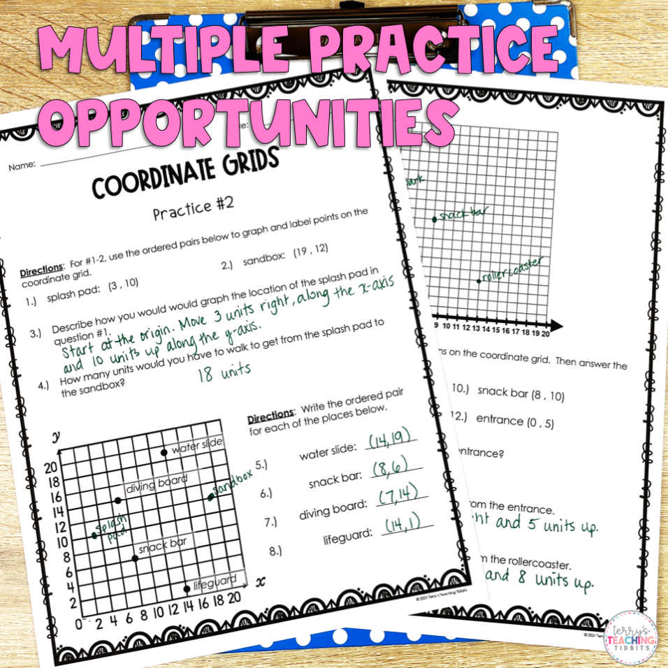 Coordinate Grids Resource Pack - Printable – Terry's Teaching Tidbits
