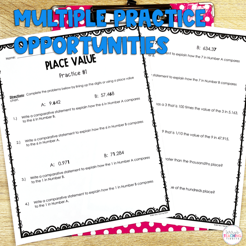Place Value - NEW Georgia Math Standards for 5th Grade – Terry's ...