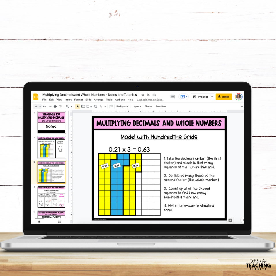Multiply Decimals - Digital – Terry's Teaching Tidbits