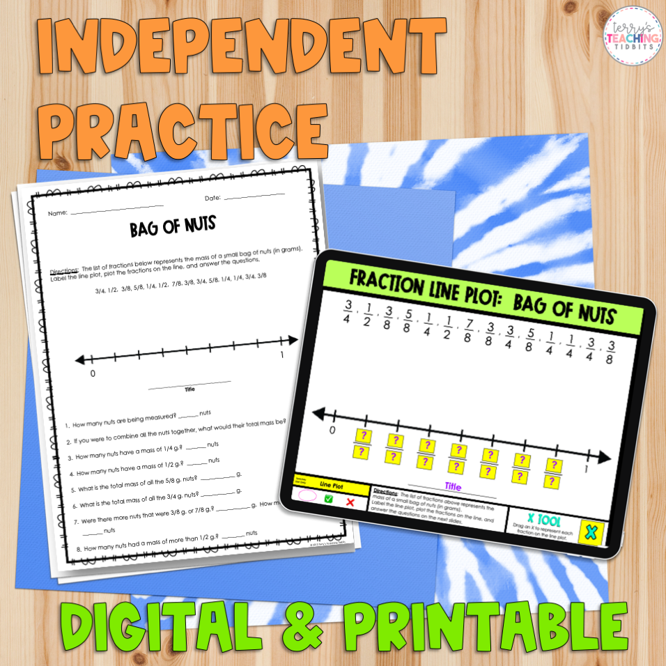 Fraction Line Plot Resource Bundle - Digital & Printable – Terry's ...