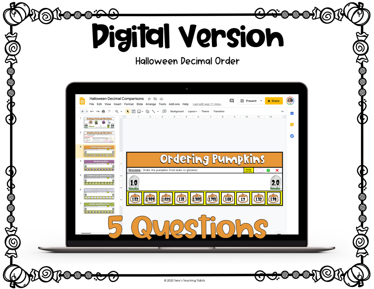 Halloween Decimal Activities {Digital} – Terry's Teaching Tidbits
