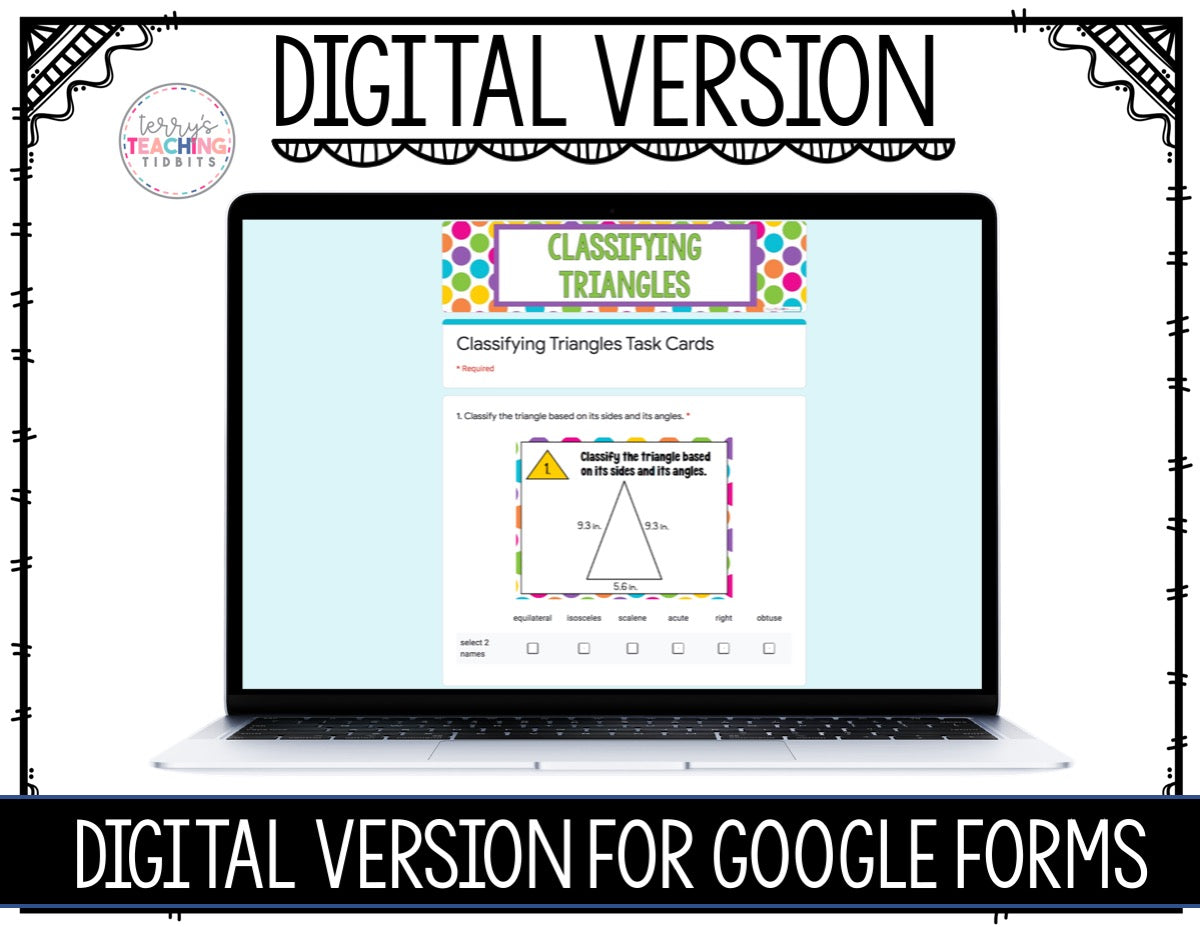 Classifying Triangles Graphic Organizer