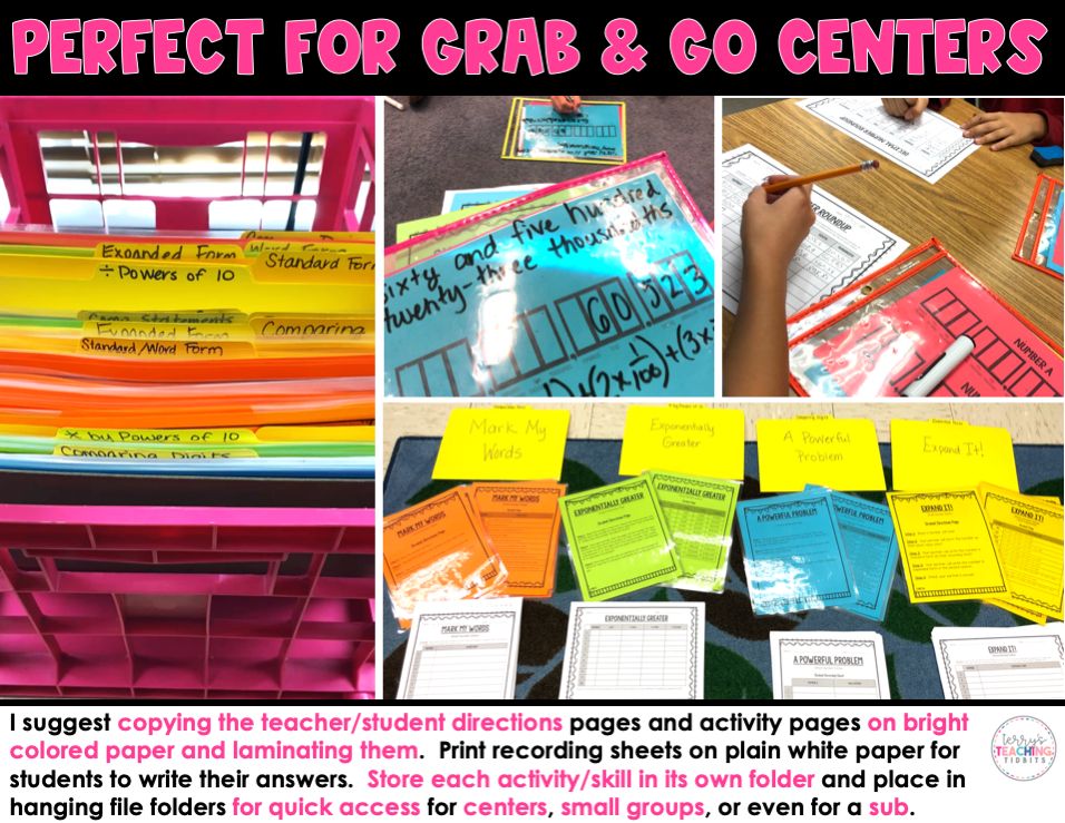 3rd Grade Place Value Activities - Printable – Terry's Teaching Tidbits
