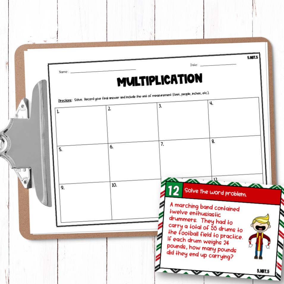 12 Days of Christmas Math Activities {Printable} – Terry's Teaching Tidbits