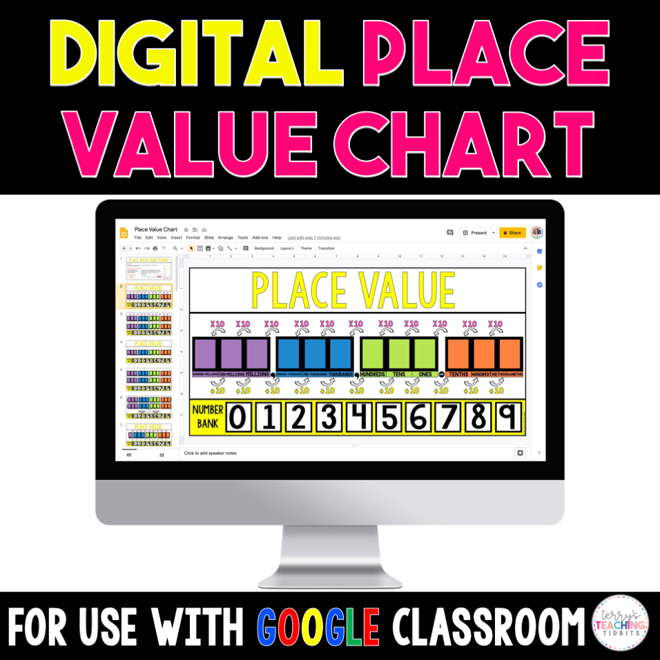 Interactive Place Value Chart – Terry's Teaching Tidbits