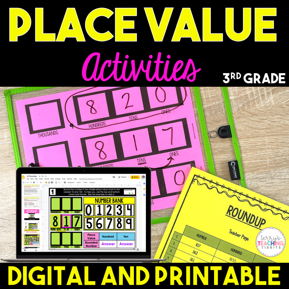 Place Value Charts and Activities – Terry's Teaching Tidbits