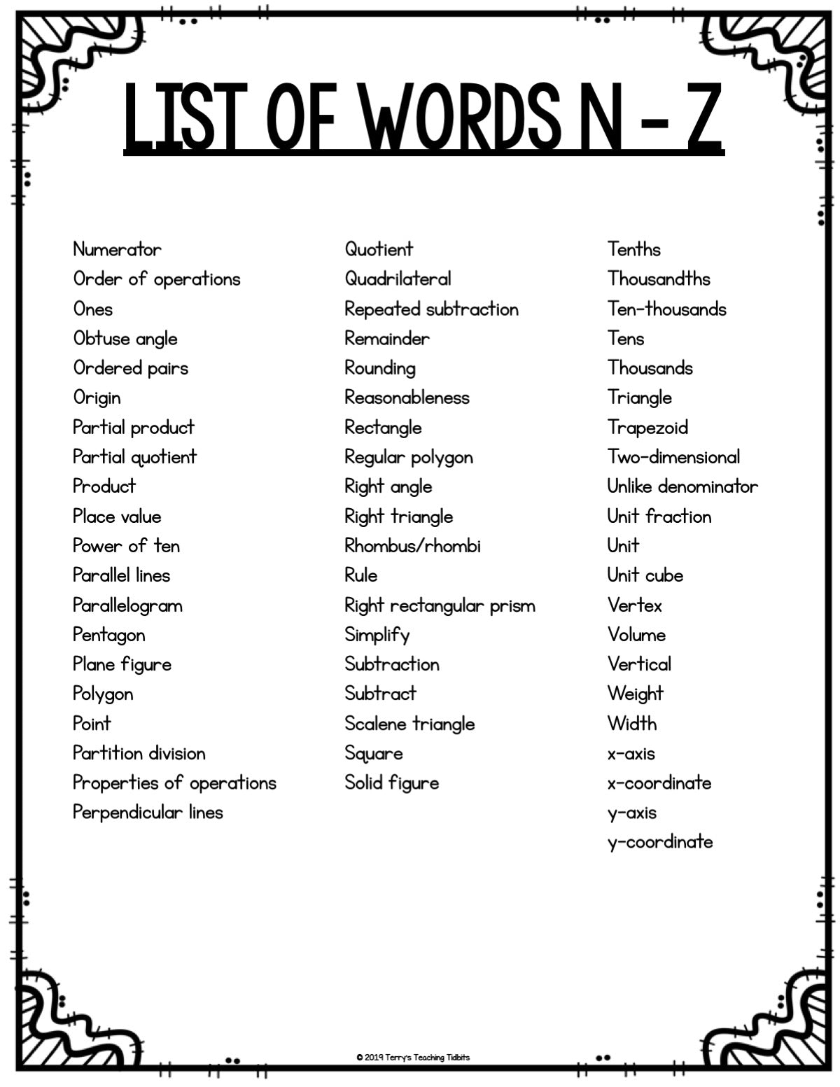 Mathwords A Z تعليم حلاقة الاطفال TikTok Shop