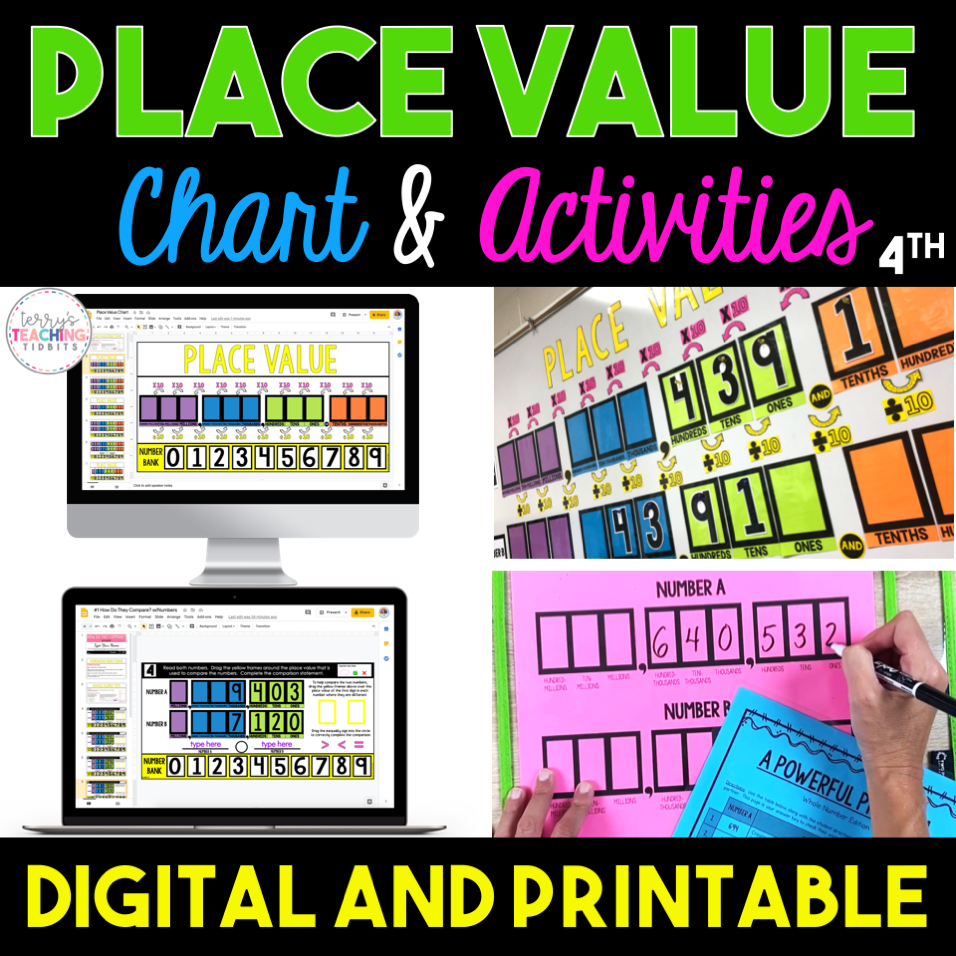 Place Value Charts and Activities – Terry's Teaching Tidbits