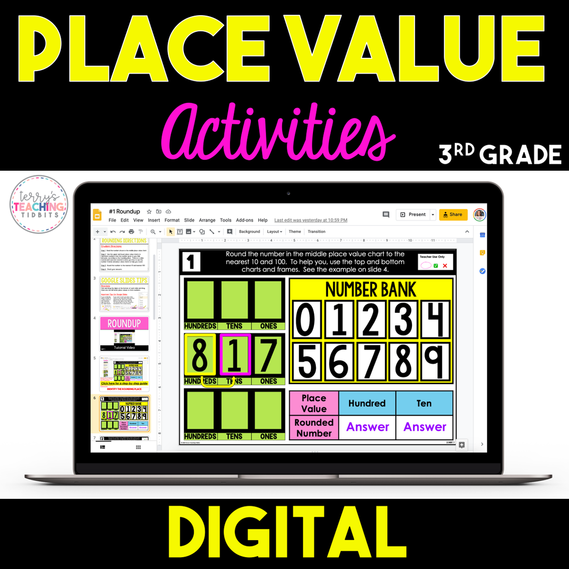 Interactive Place Value Chart – Terry's Teaching Tidbits