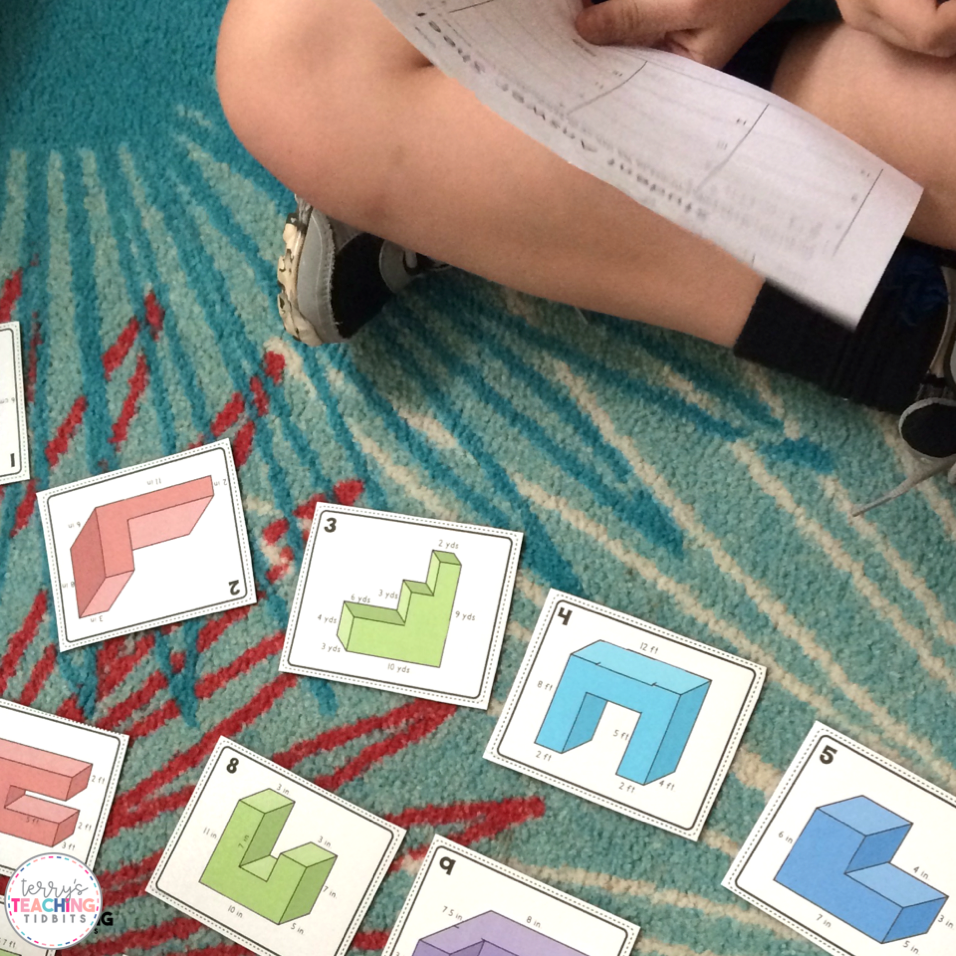 Volume of Composite Rectangular Figures Task Cards – Terry's Teaching ...
